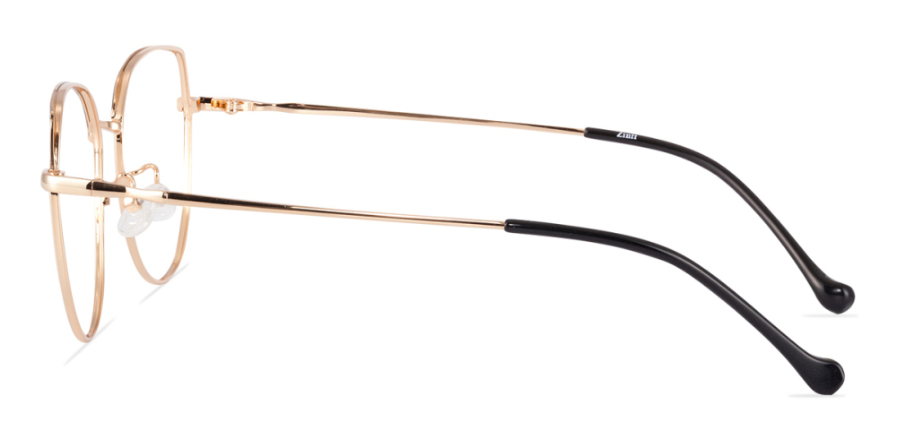 Athena Inspired Black Gold Frames with Rich Detail | Zinff Optical
